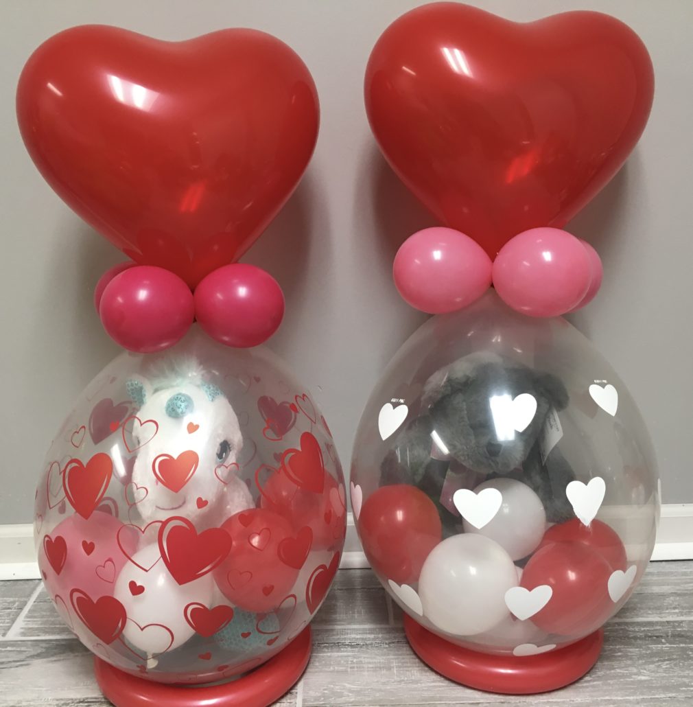 Stuffed Animal in Balloon - Balloons By Laura, serving Chicagoland area